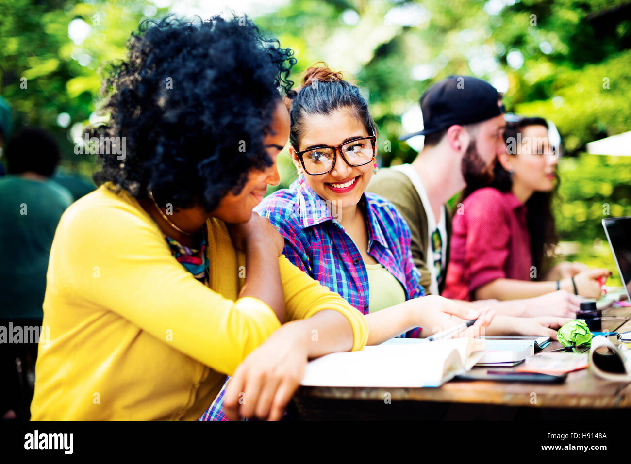 College Communication Education Planning Studying Concept Stock Photo ...