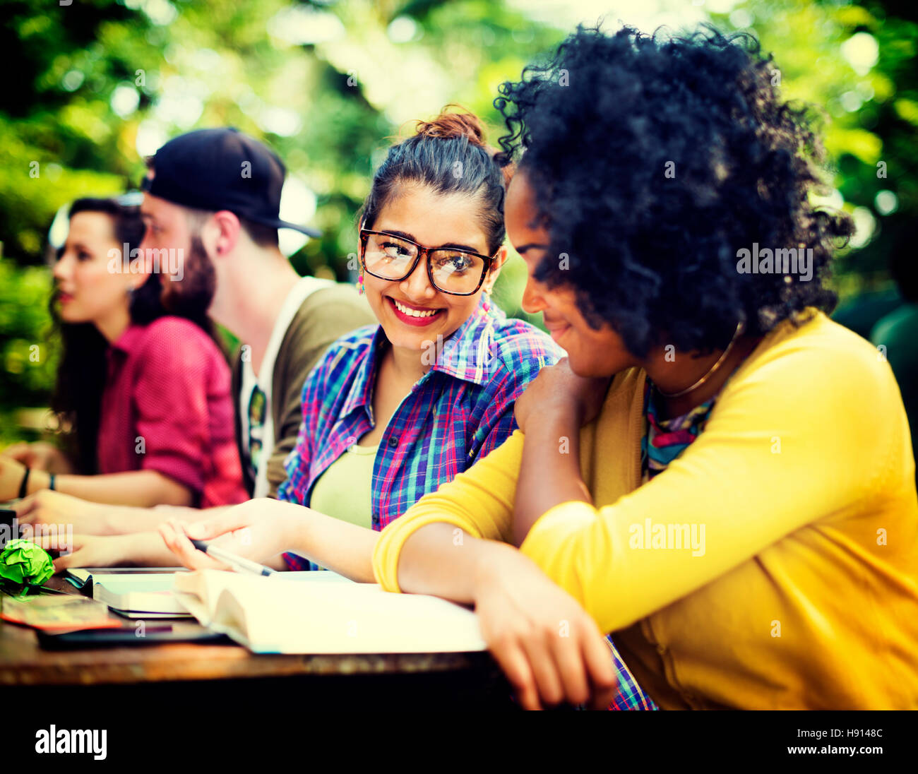 College Communication Education Planning Studying Concept Stock Photo ...