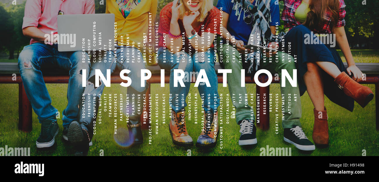 Inspiration Aspiration Imagination Inspire Dream Concept Stock Photo ...