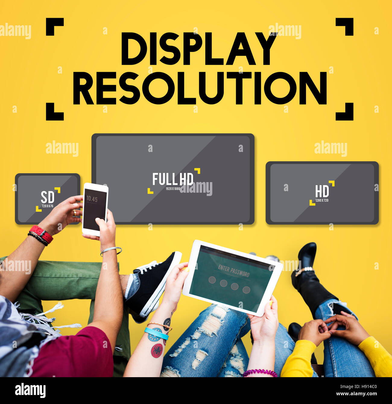 Display Resolution Screen Modern Technology Concept Stock Photo - Alamy