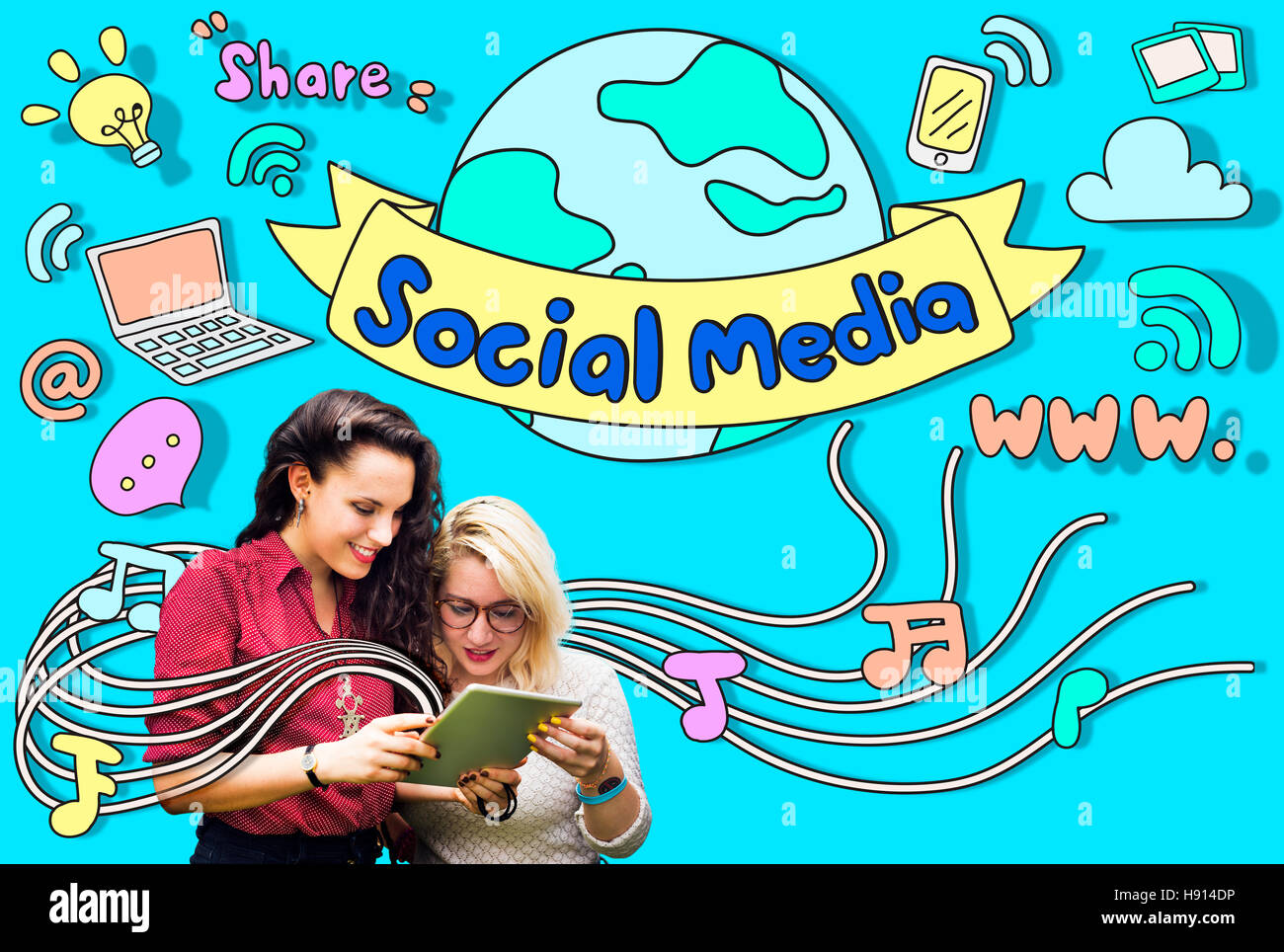 Social Media Connection Communication Internet Concept Stock Photo - Alamy
