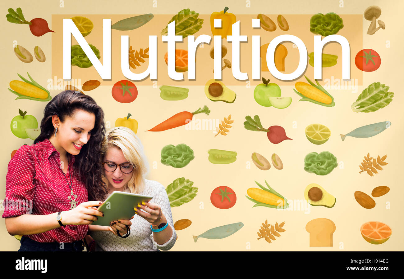 Nutrition Food Diet Healthy Life Concept Stock Photo - Alamy