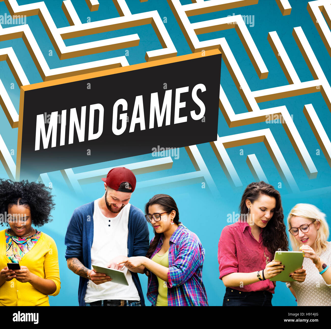 Mind Games Strategy Maze Solution Concept Stock Photo - Alamy