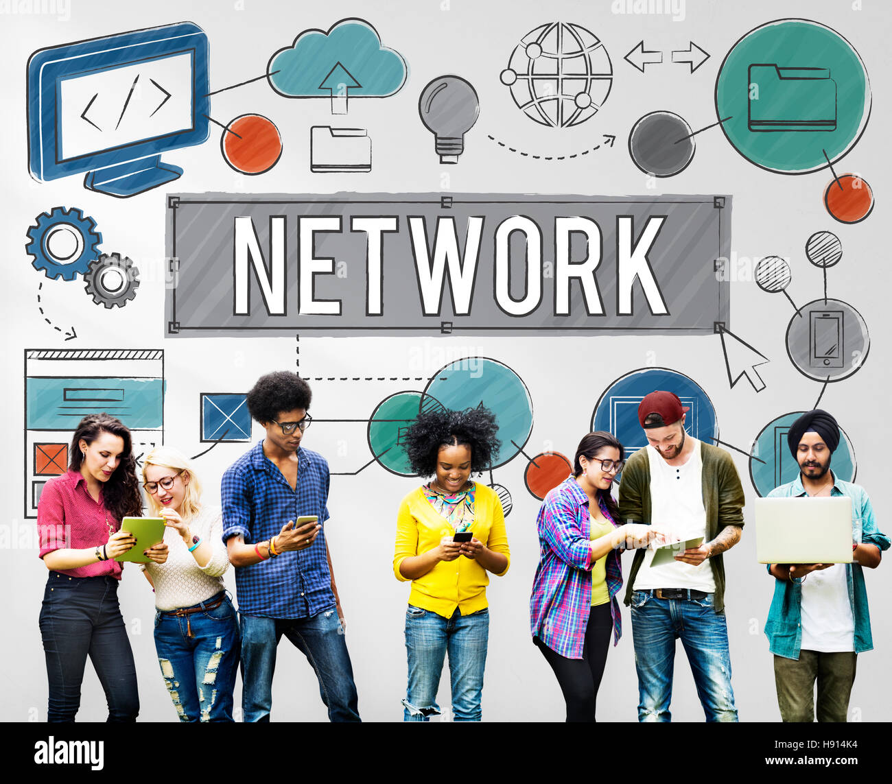 Network Connection Internet Online Technology Concept Stock Photo - Alamy