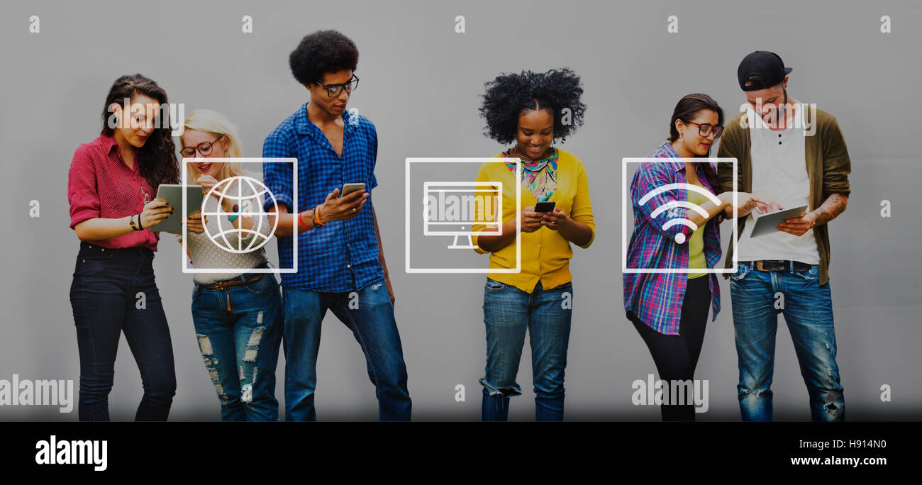 Global Worldwide Digital Modern Connection Concept Stock Photo - Alamy