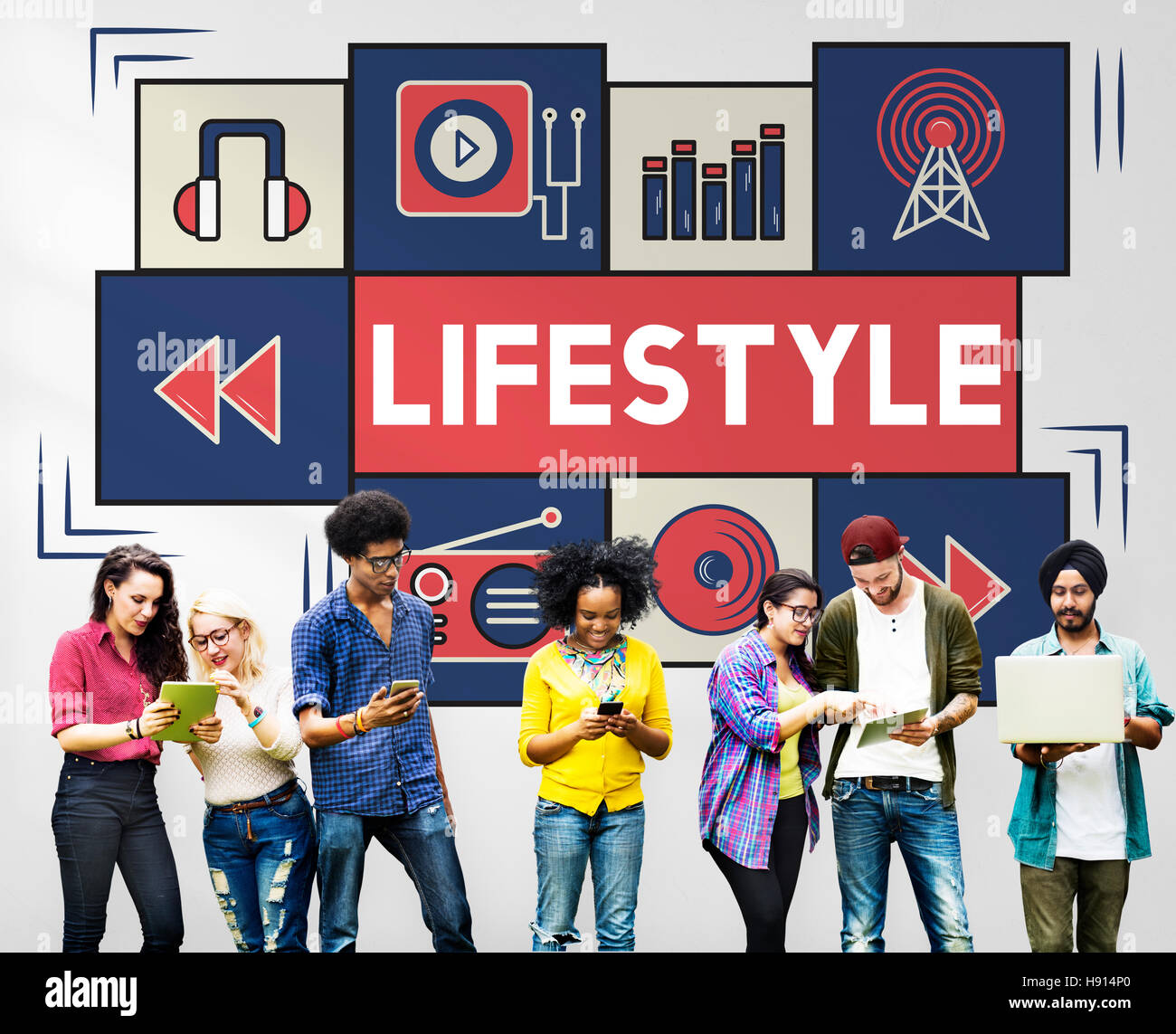 Lifestyle Way of Life Habits Situation Culture Concept Stock Photo - Alamy