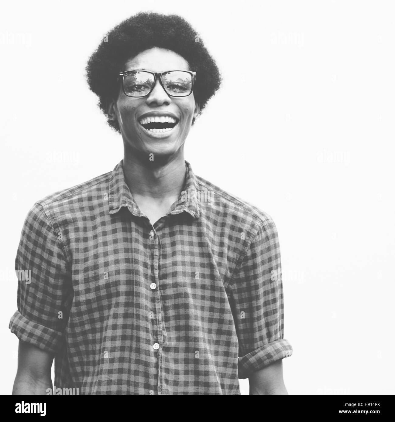 Man Posing Portrait Fashionable Nerd Concept Stock Photo - Alamy