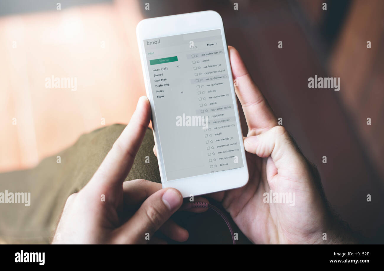 Email Message Communication Data Information Concept Stock Photo - Alamy