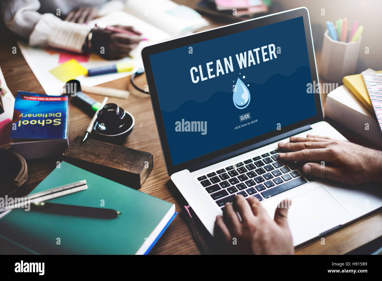 Clean Water Alternative Energy H2o Concept Stock Photo - Alamy