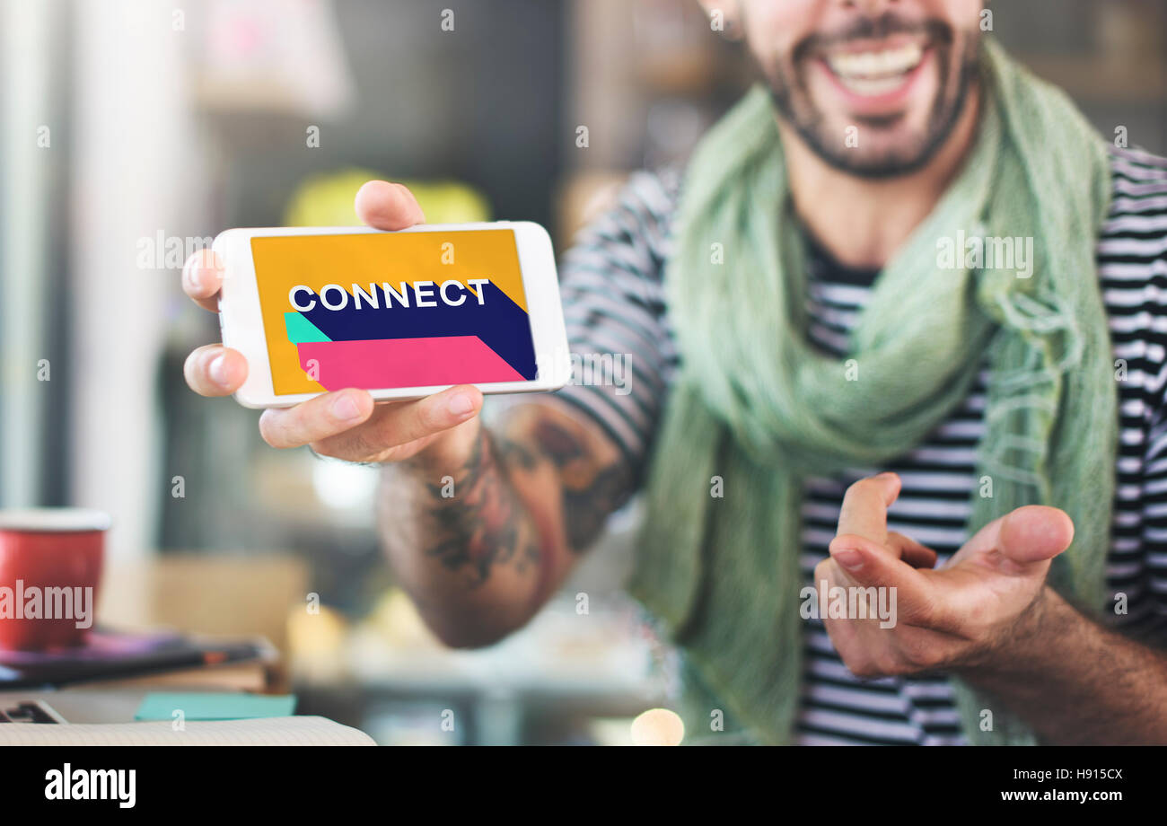 Connect Connection Contact Join Network Social Concept Stock Photo - Alamy