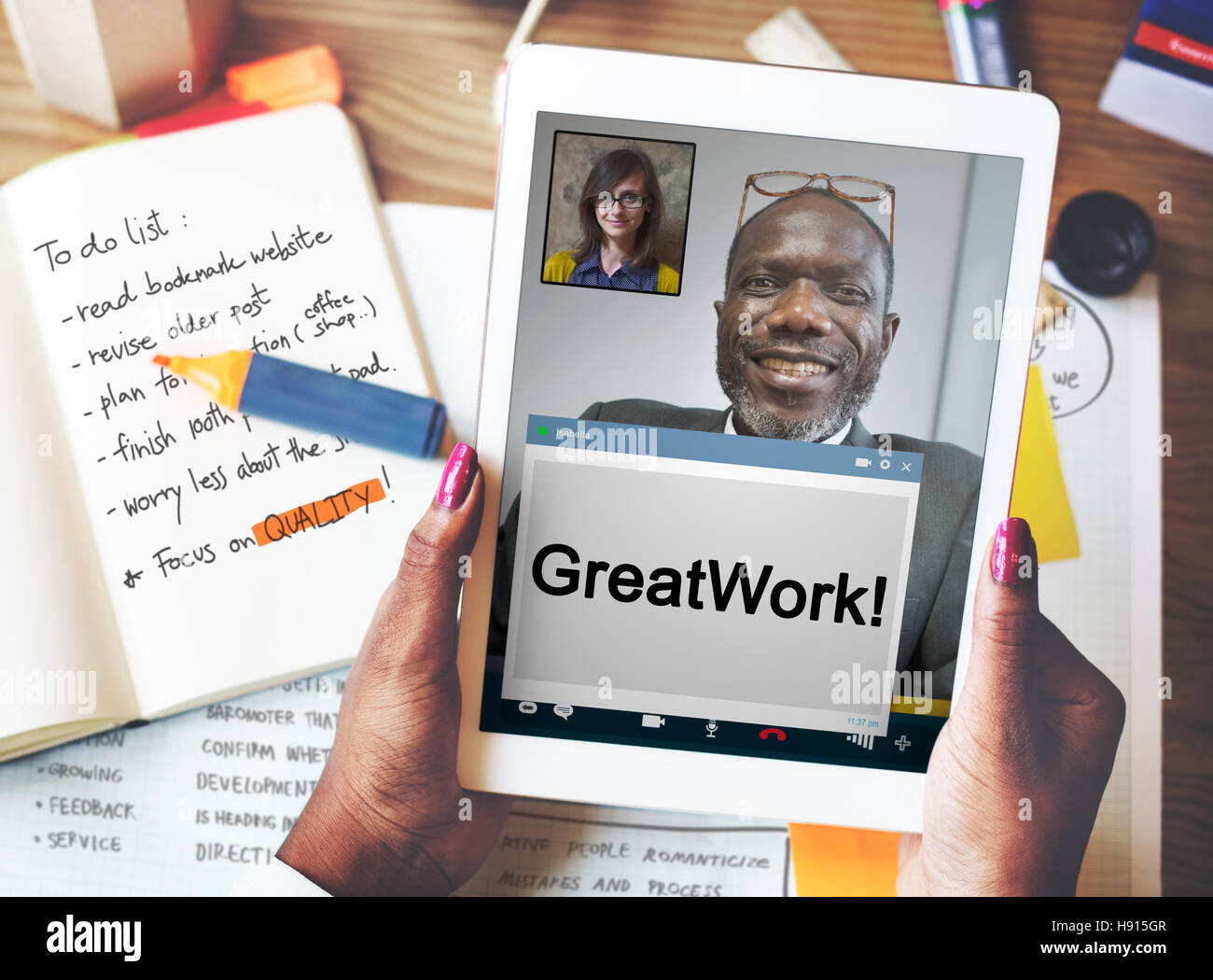 Good Job Great Work Perfect Success Victory Concept Stock Photo - Alamy
