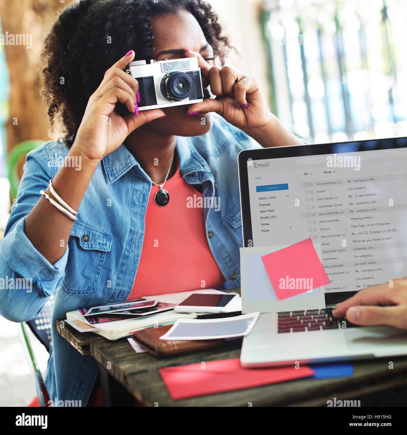 Photograph Email Computer Digital Correspondence Concept Stock Photo ...