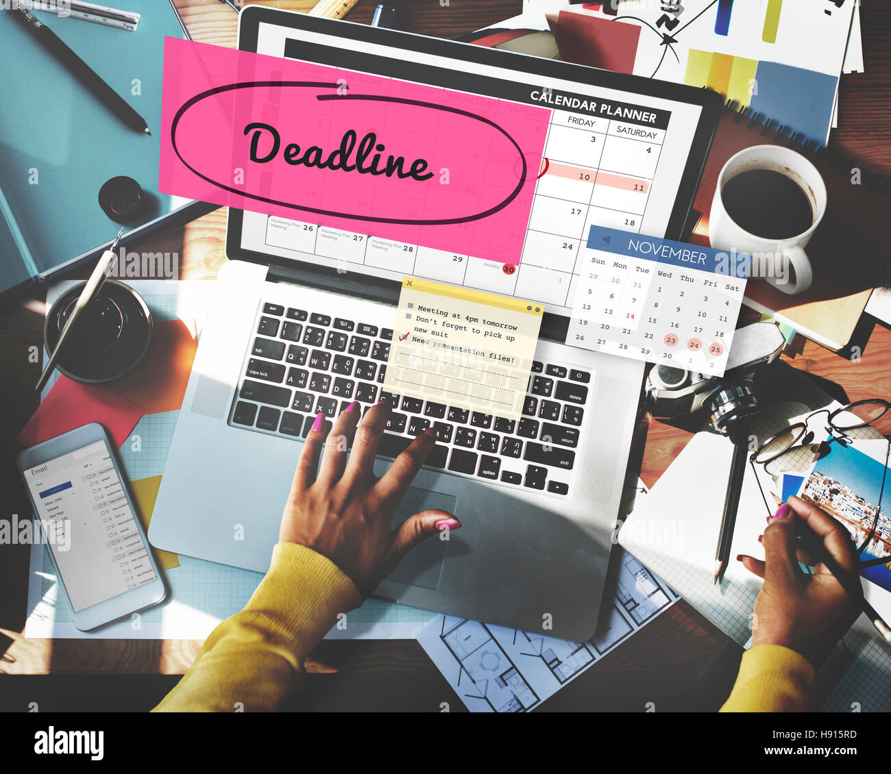 Deadline Due Date Appointment Schedule To Do Concept Stock Photo - Alamy