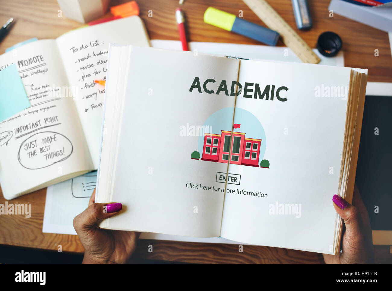 College Academic School Student Concept Stock Photo - Alamy