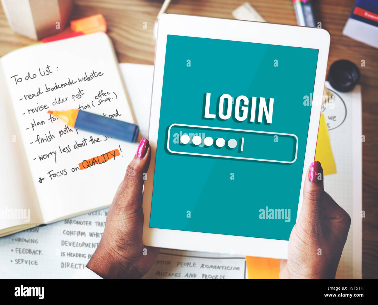 Concept authorization log in hi-res stock photography and images - Alamy