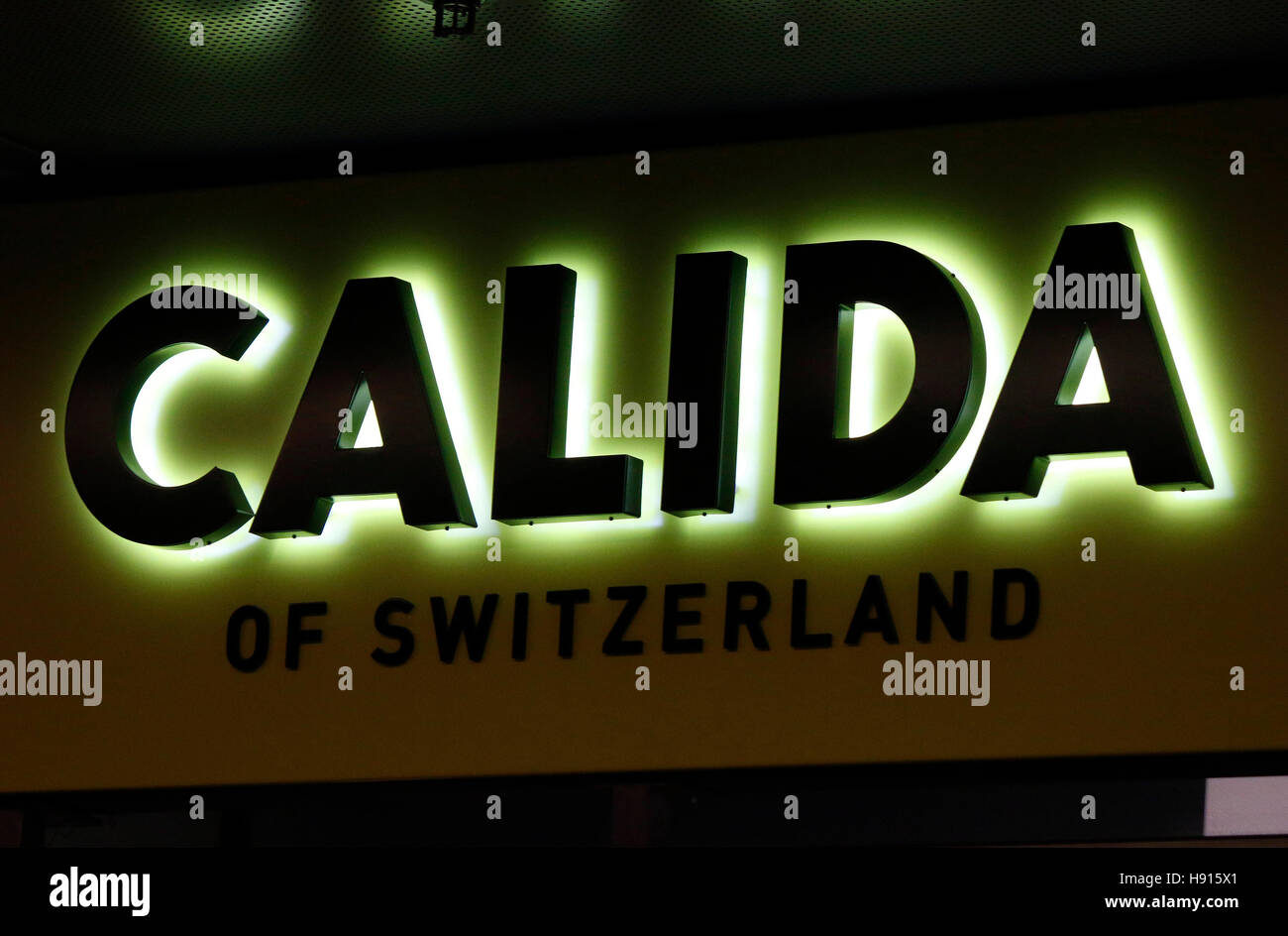 das Logo der Marke "Calida", Berlin Stock Photo - Alamy