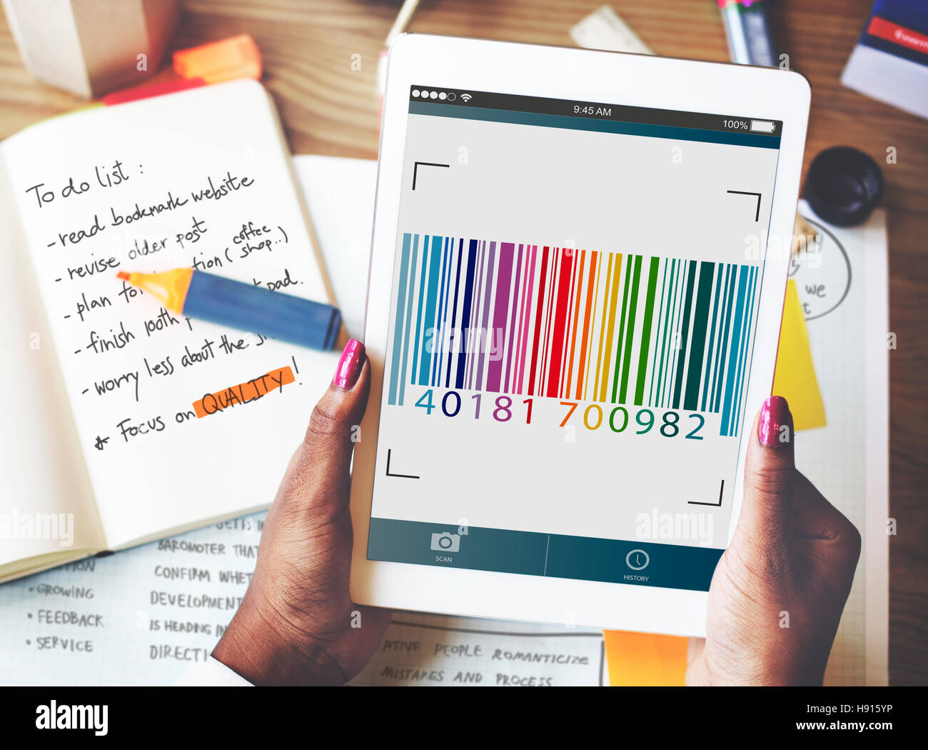 Bar Code Encryption Interface Coding Concept Stock Photo - Alamy