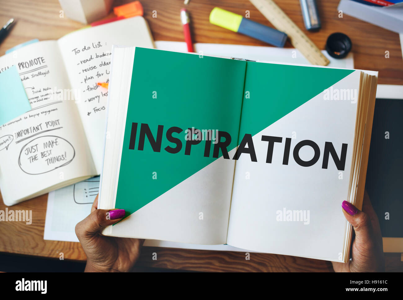 Ideas Creative Inspiration Start up Reading Concept Stock Photo - Alamy