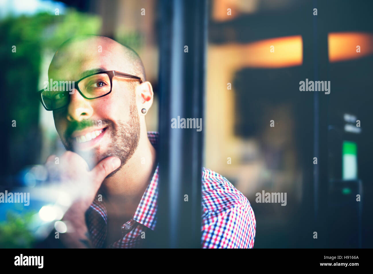 Man Positive Thinking Inspiration Ideas Mind Concept Stock Photo - Alamy