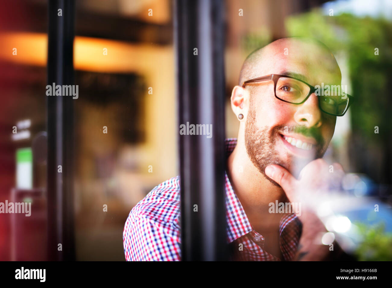 Man Positive Thinking Inspiration Ideas Mind Concept Stock Photo - Alamy