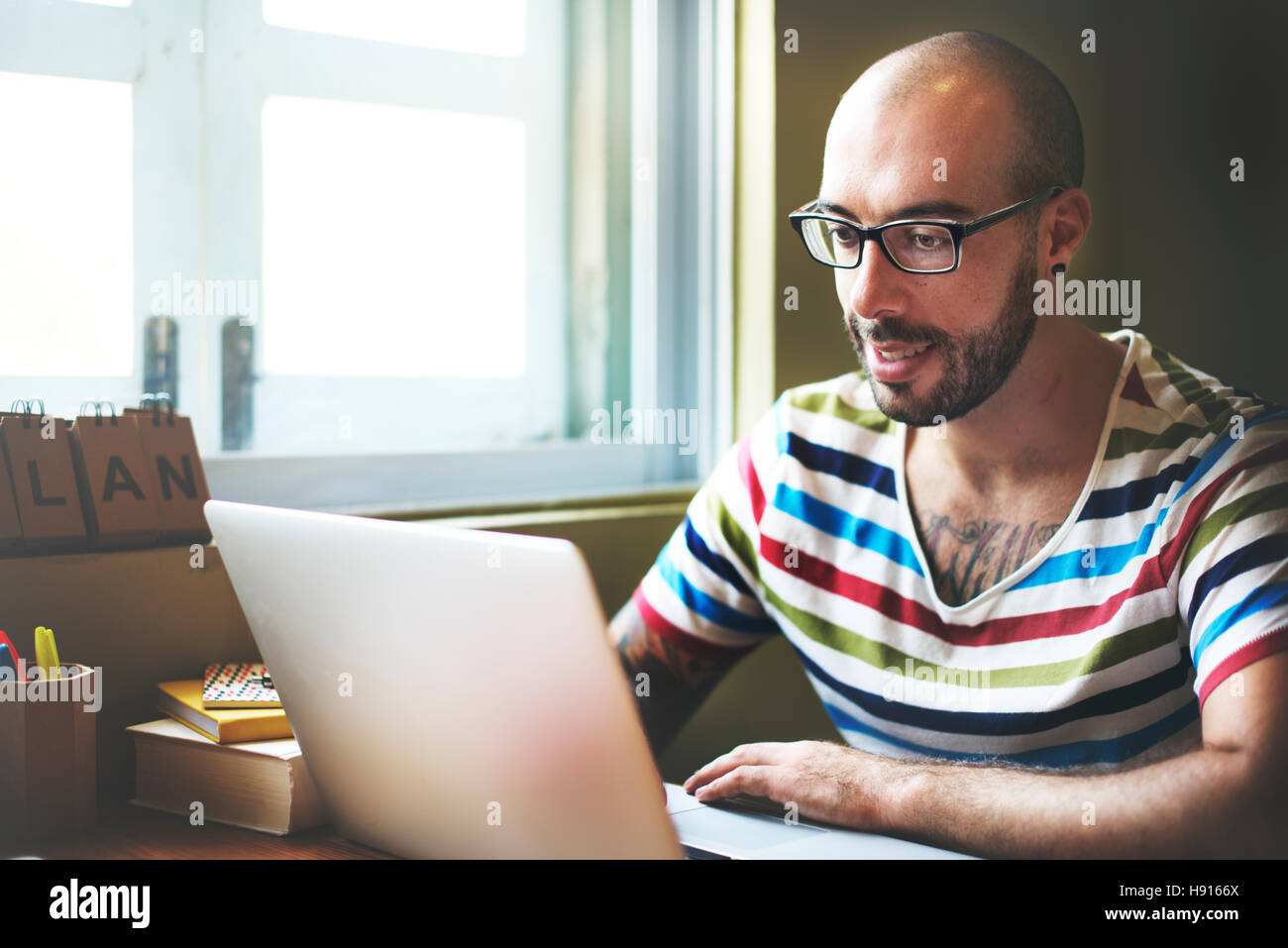 Man Connection Computer Networking Wireless Concept Stock Photo - Alamy