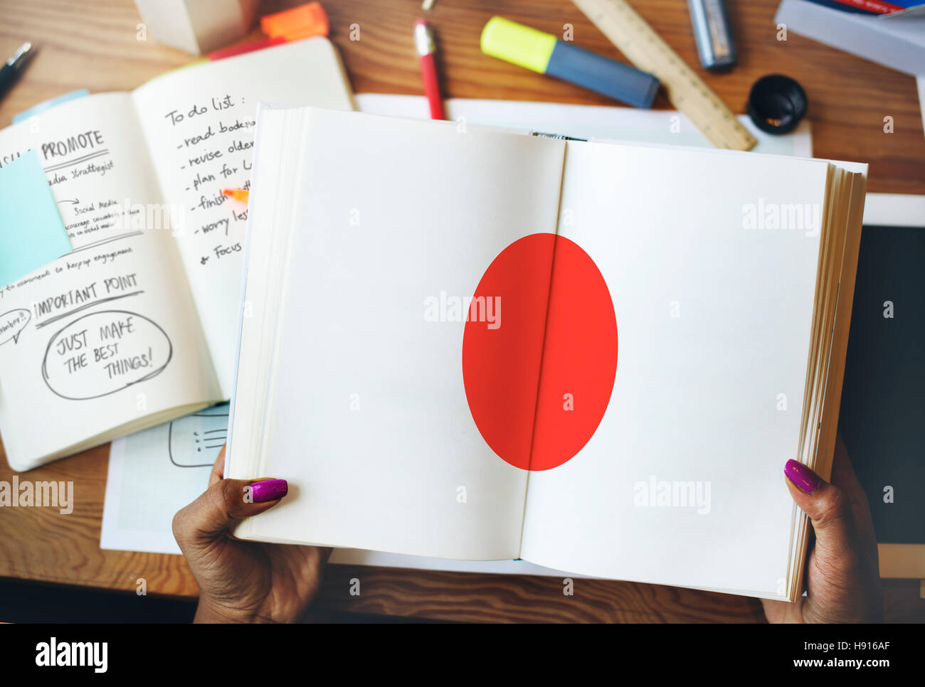 Japan Flag Patriotism Japanese Pride Unity Concept Stock Photo - Alamy