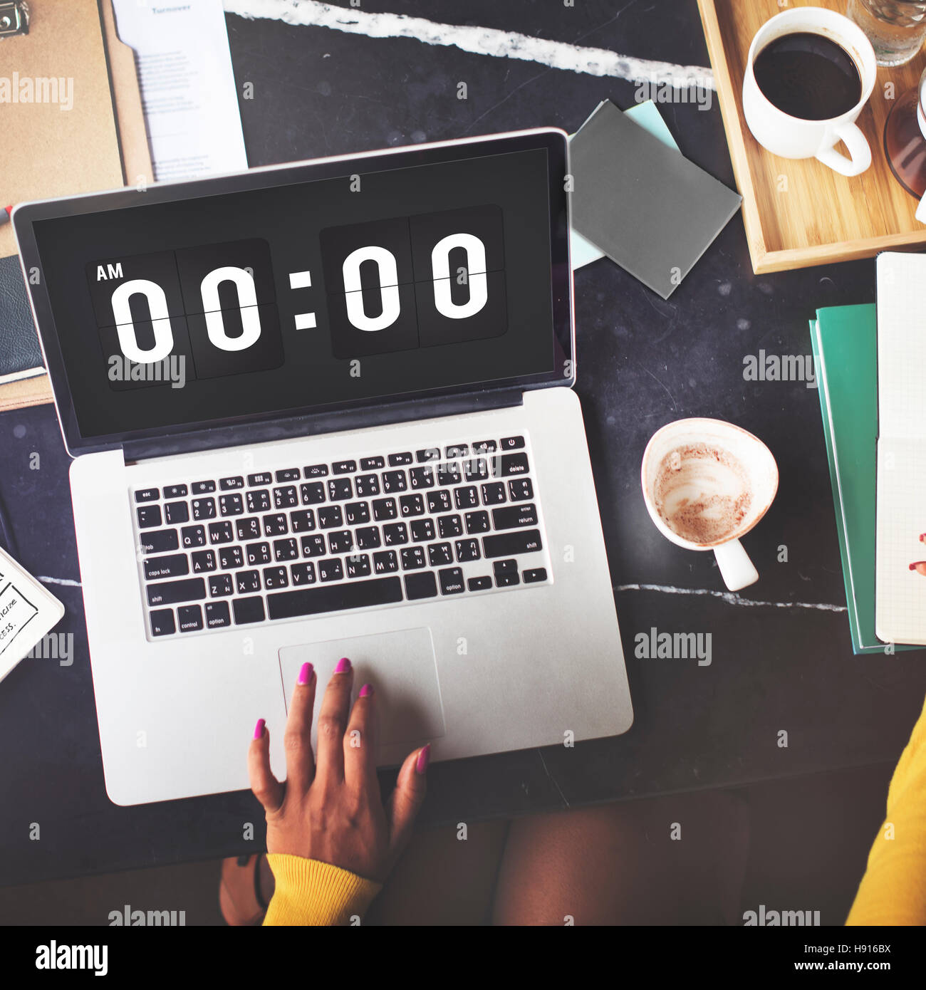 Midnight Time Tomorrow Timing Concept Stock Photo - Alamy