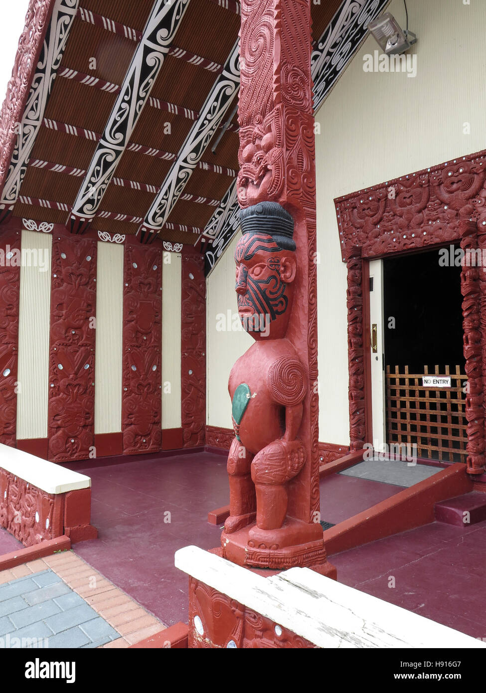 Whakarewarewa Maori Village in Rotorua, North Island, New Zealand Stock ...