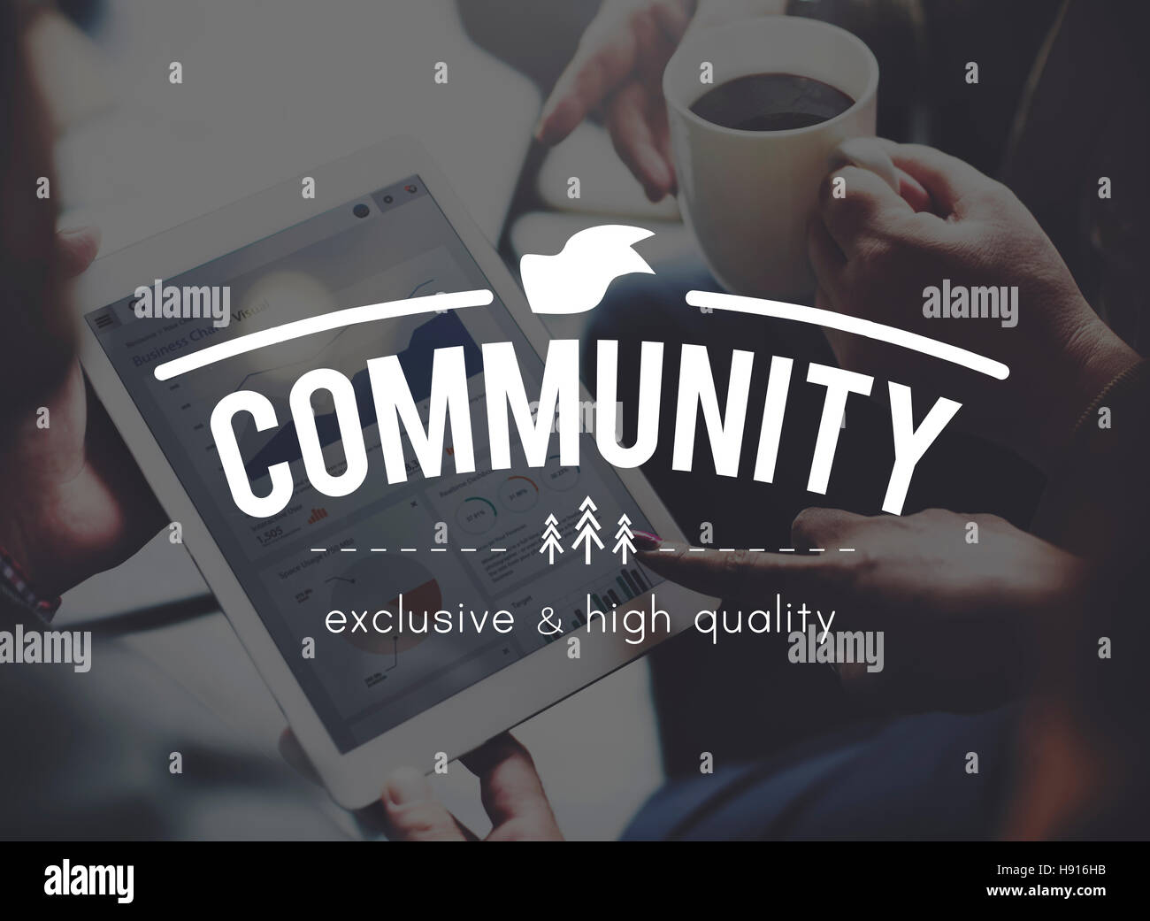 Community Connection Network Togetherness Concept Stock Photo - Alamy
