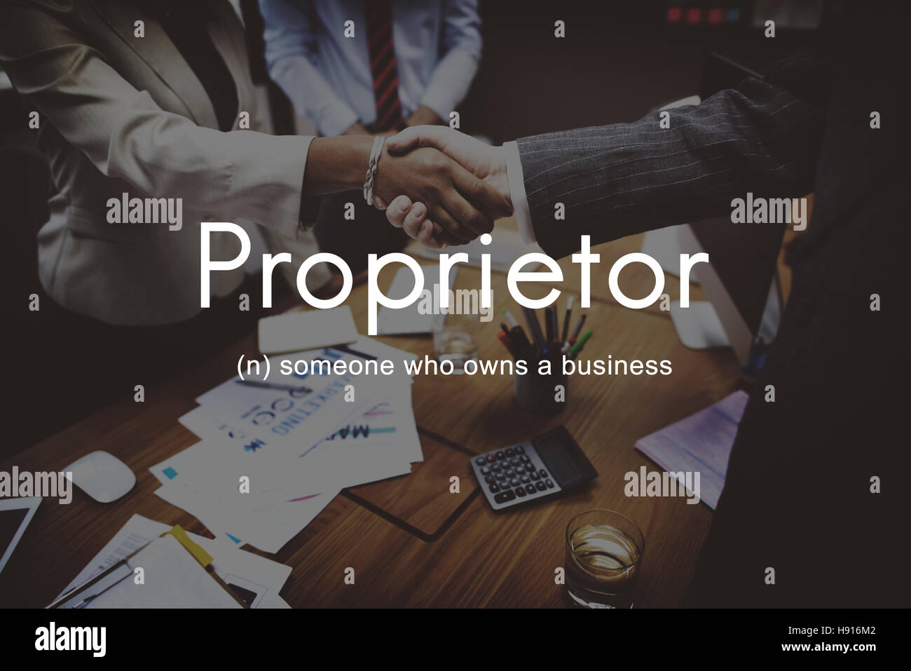 Proprietor Business Owner Founder Chairman Management Concept Stock ...