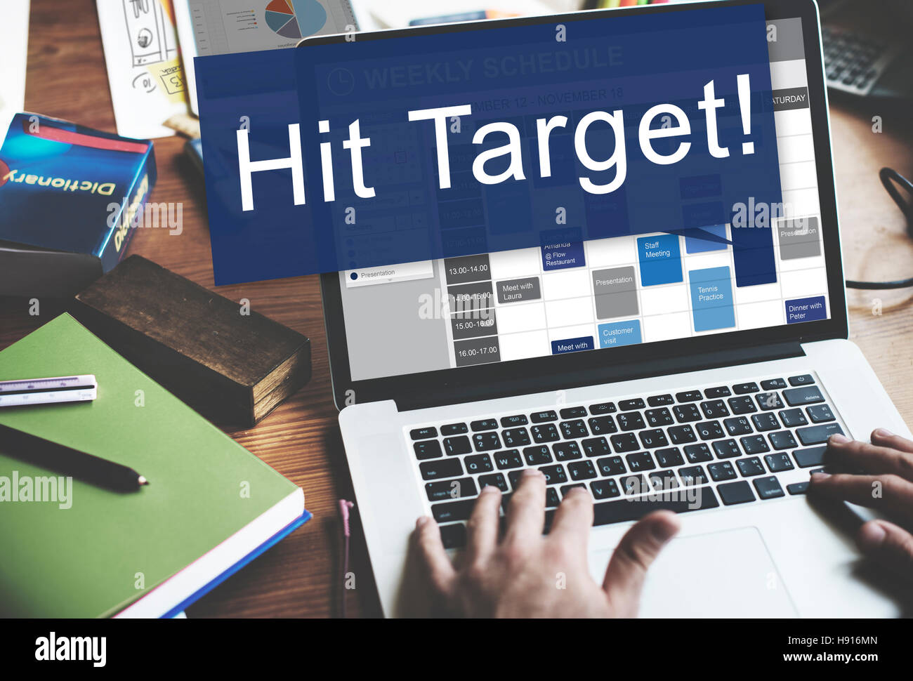 Hit Target Goal Aim Aspiration Business Customer Concept Stock Photo ...
