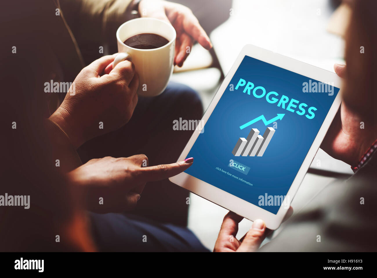 Progress Advance Growth Improvement Better Concept Stock Photo - Alamy