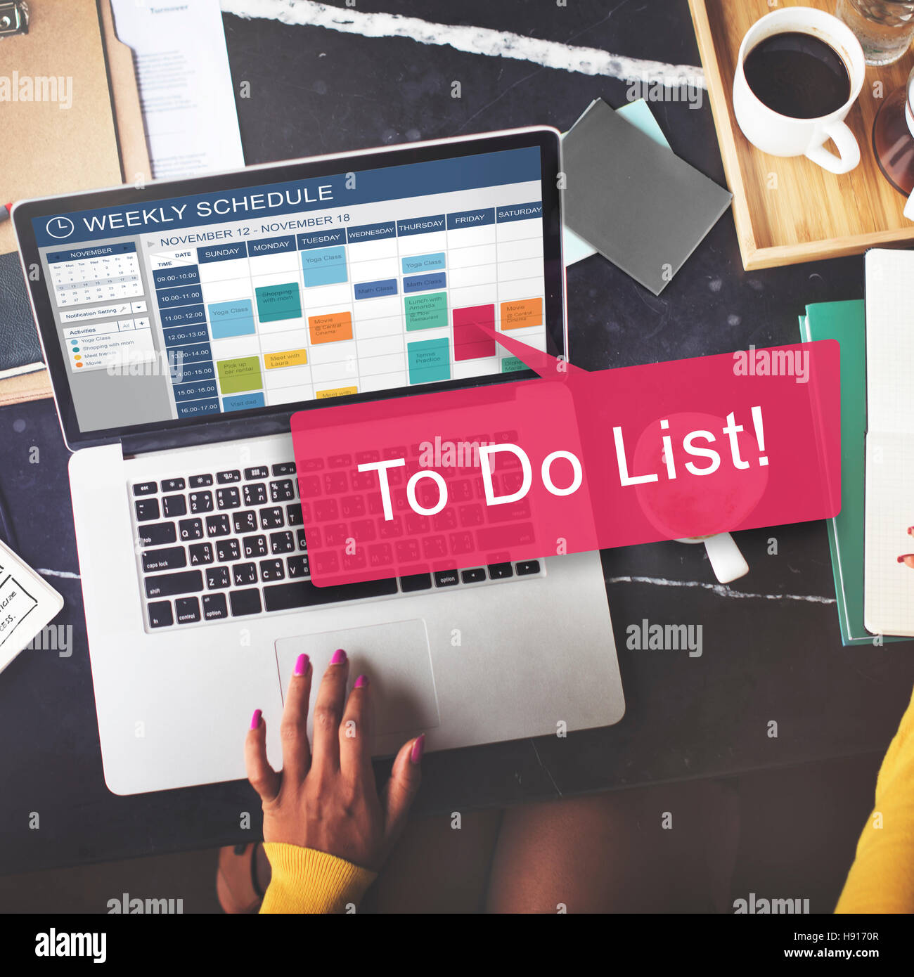 To Do List Memo Task Reminder Ideas Note Concept Stock Photo - Alamy