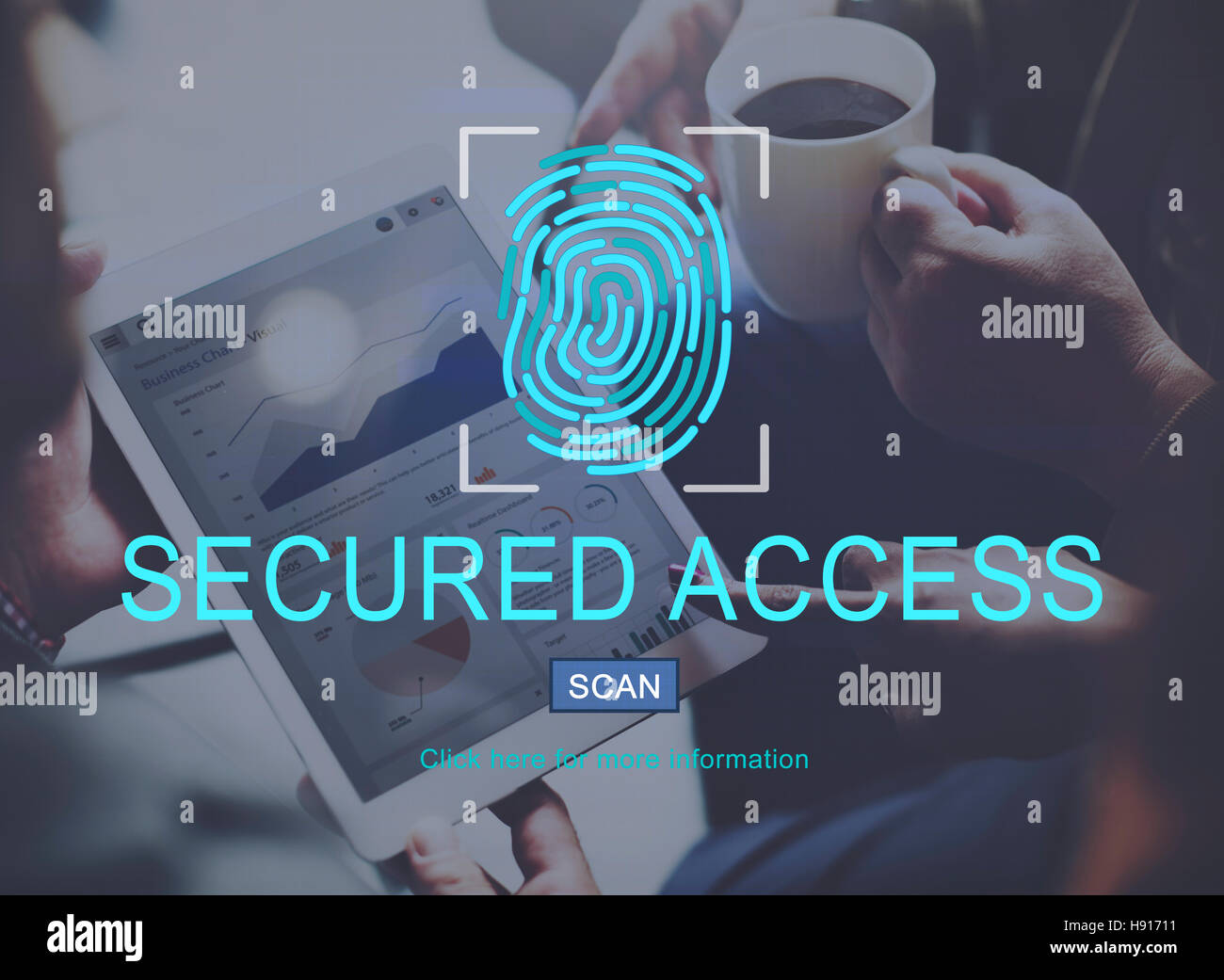 Fingerprint Technology Data Protection Concept Stock Photo - Alamy