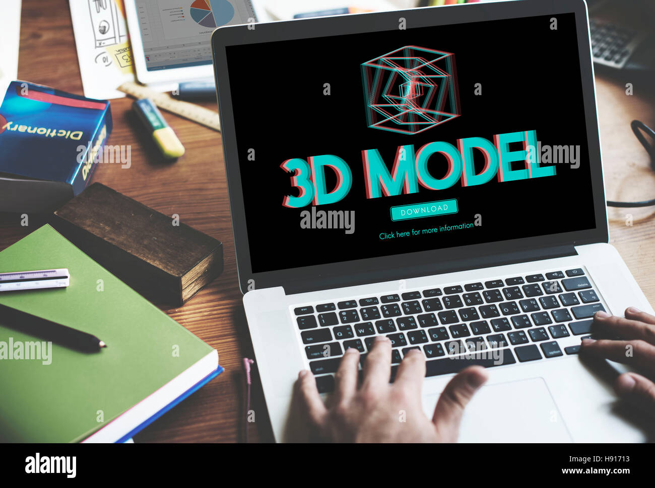 3D Creativity Illusion Graphic Futuristic Concept Stock Photo - Alamy