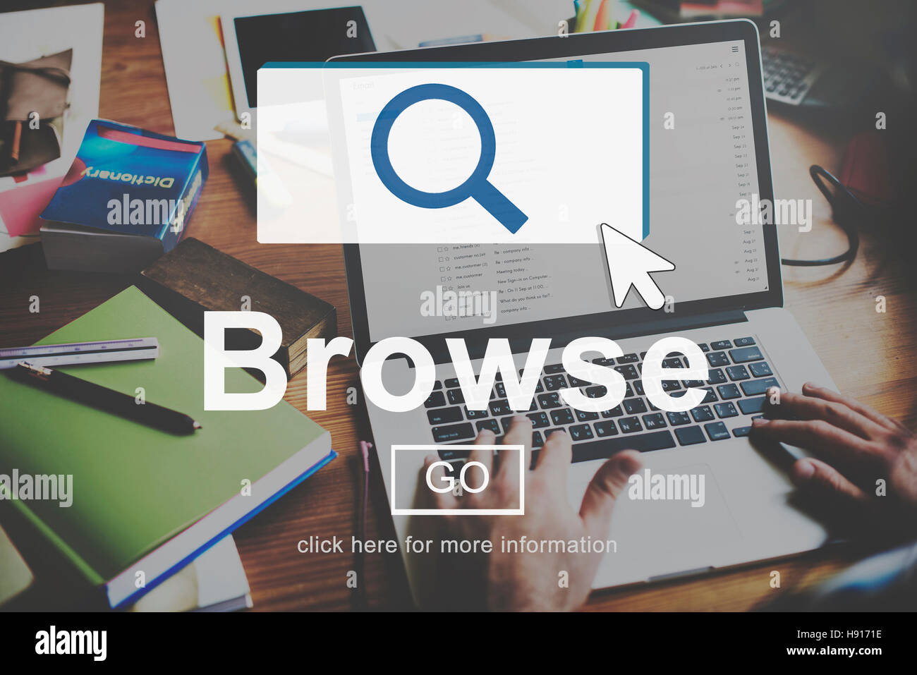Browse Searching Finding Discover Search Browsing Concept Stock Photo ...