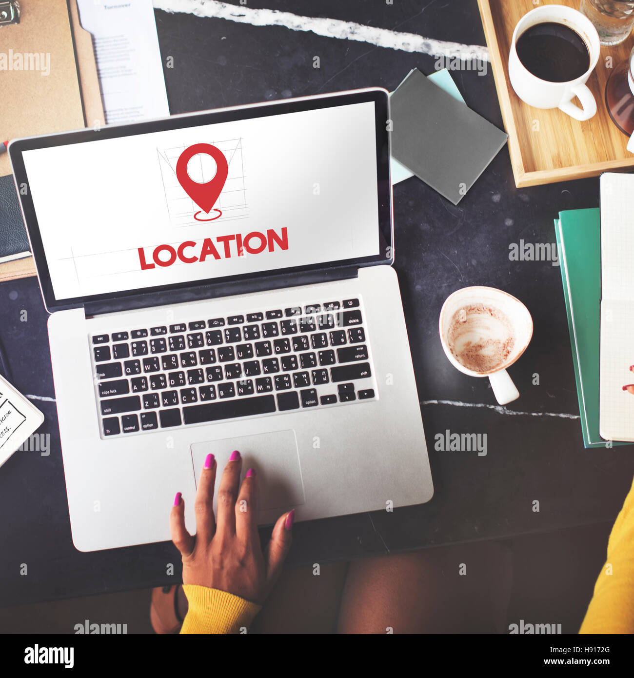 Location Direction Navigation Destination Exploration Concept Stock ...