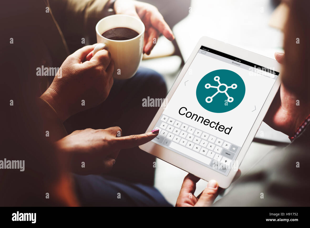 Digital Online Connection Symbol Concept Stock Photo - Alamy