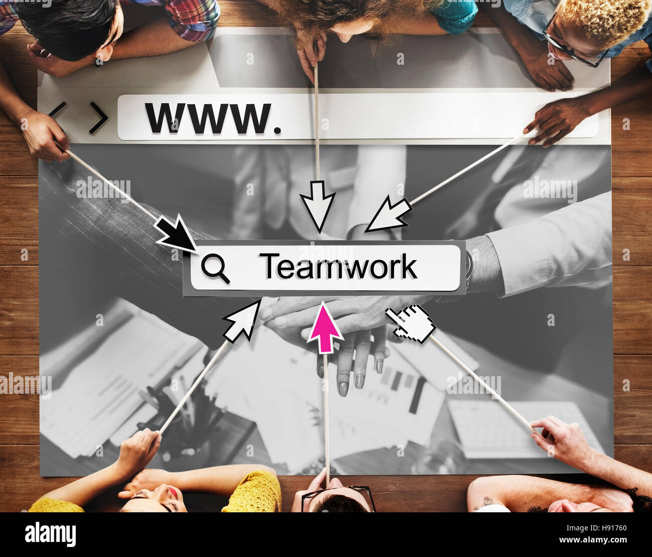 Teamwork Alliance Agreement Company Team Concept Stock Photo - Alamy