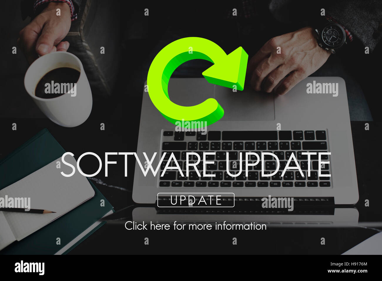 Software Update Program Digital Improvement Concept Stock Photo - Alamy