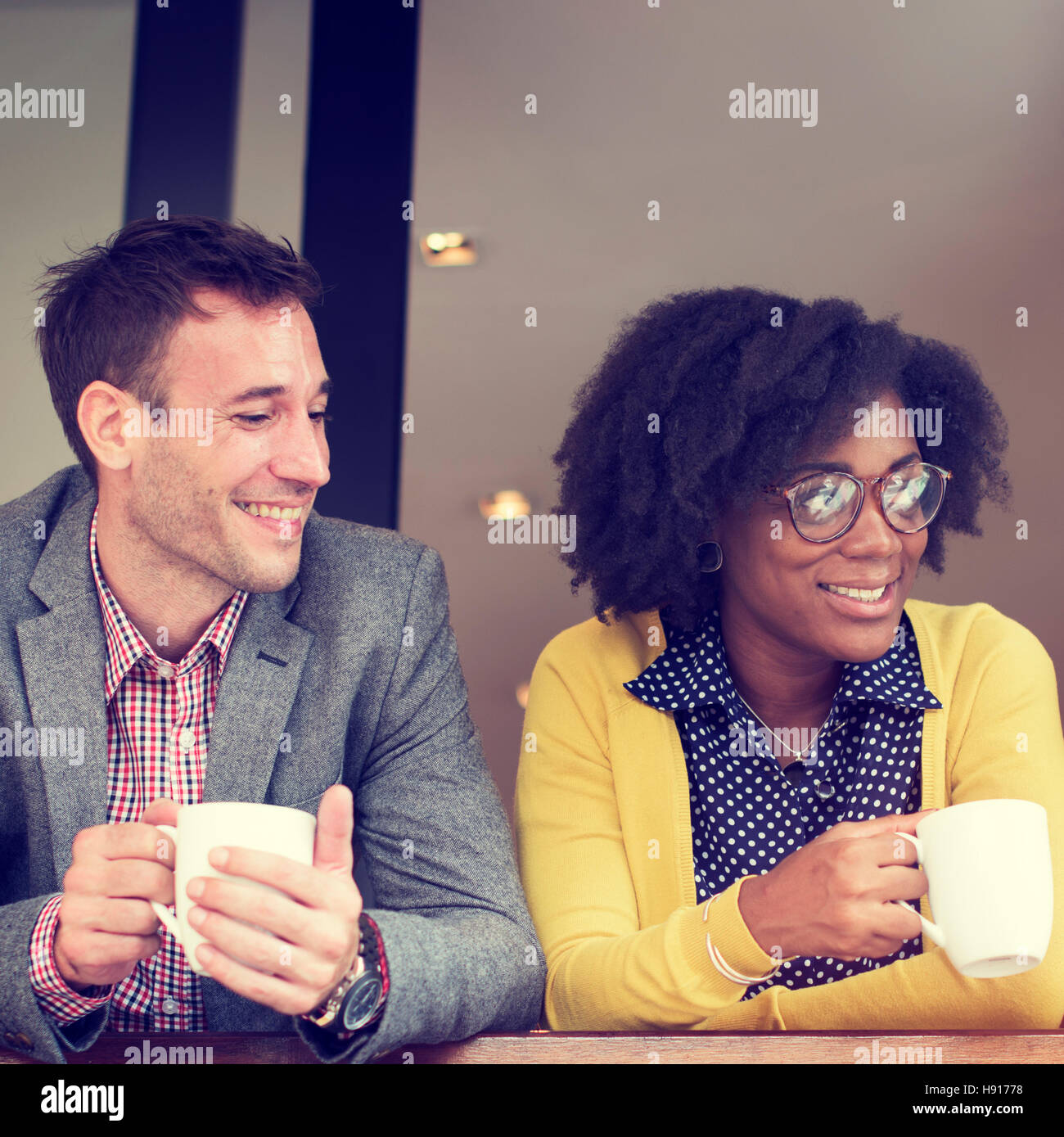 Business Team Coffee Break Relax Concept Stock Photo - Alamy