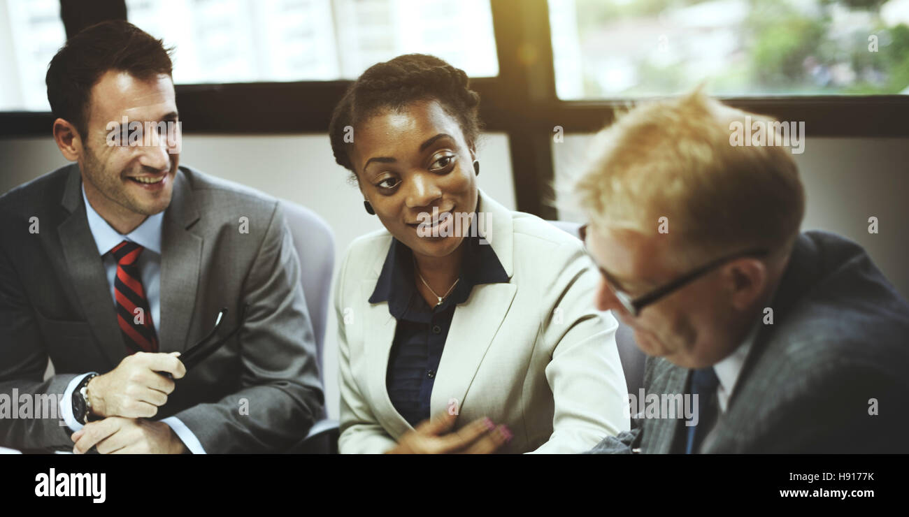 Business Team Meeting Discussion Connection Concept Stock Photo - Alamy