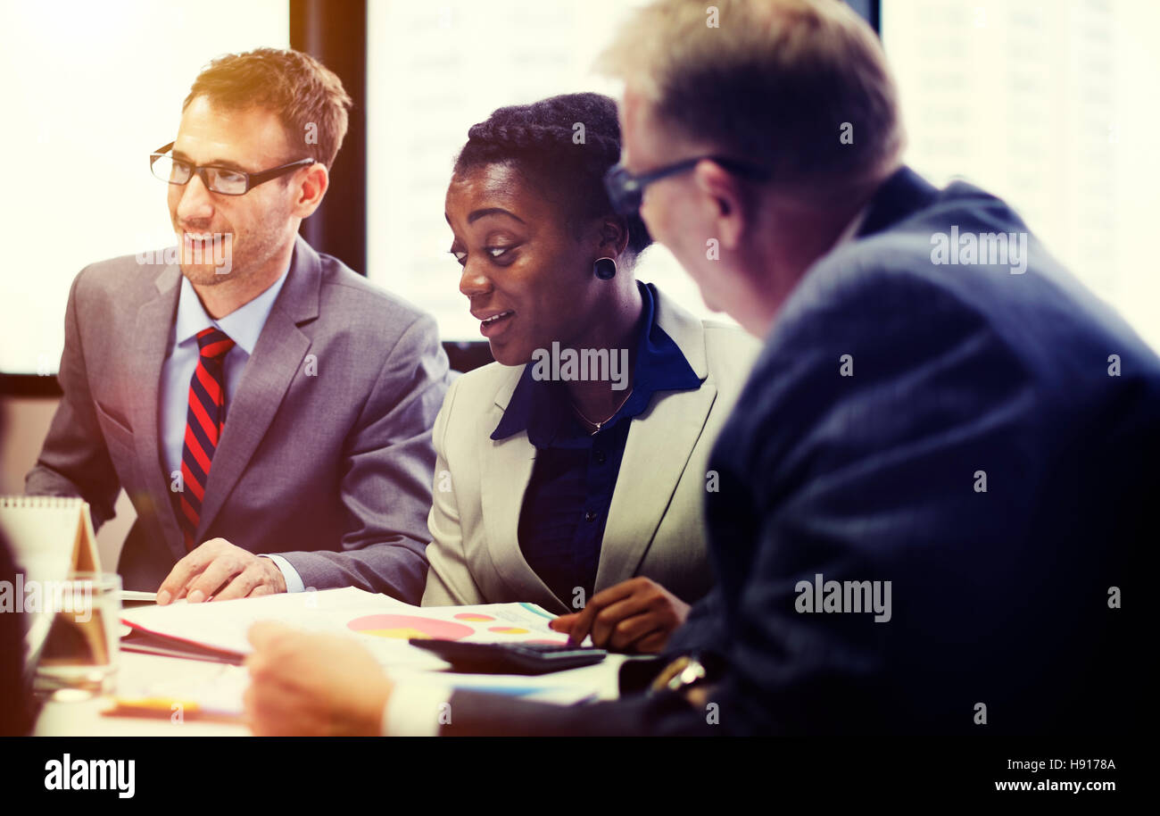Business Team Corporate Organization Meeting Concept Stock Photo - Alamy