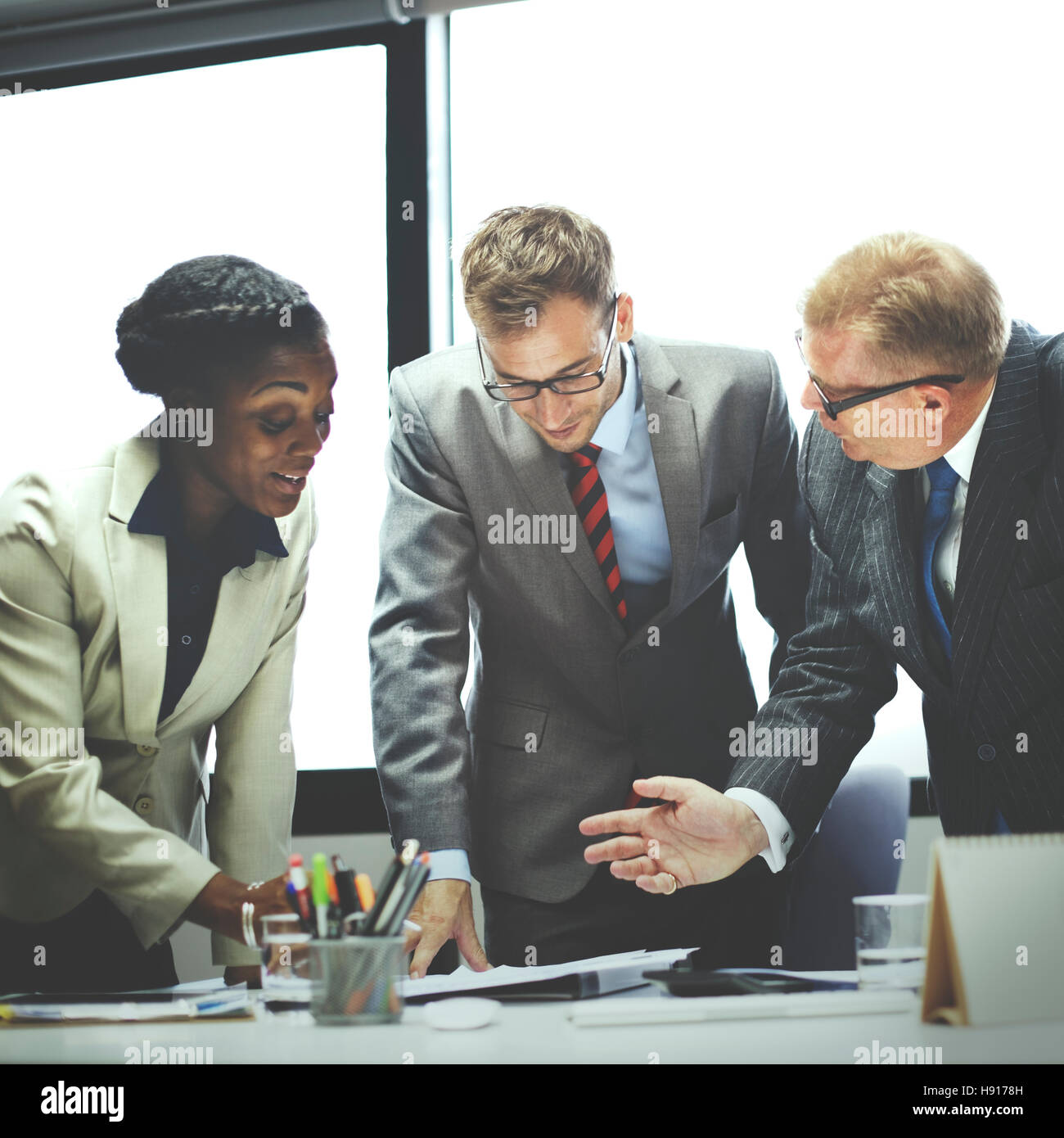 Business Team Corporate Organization Meeting Concept Stock Photo - Alamy