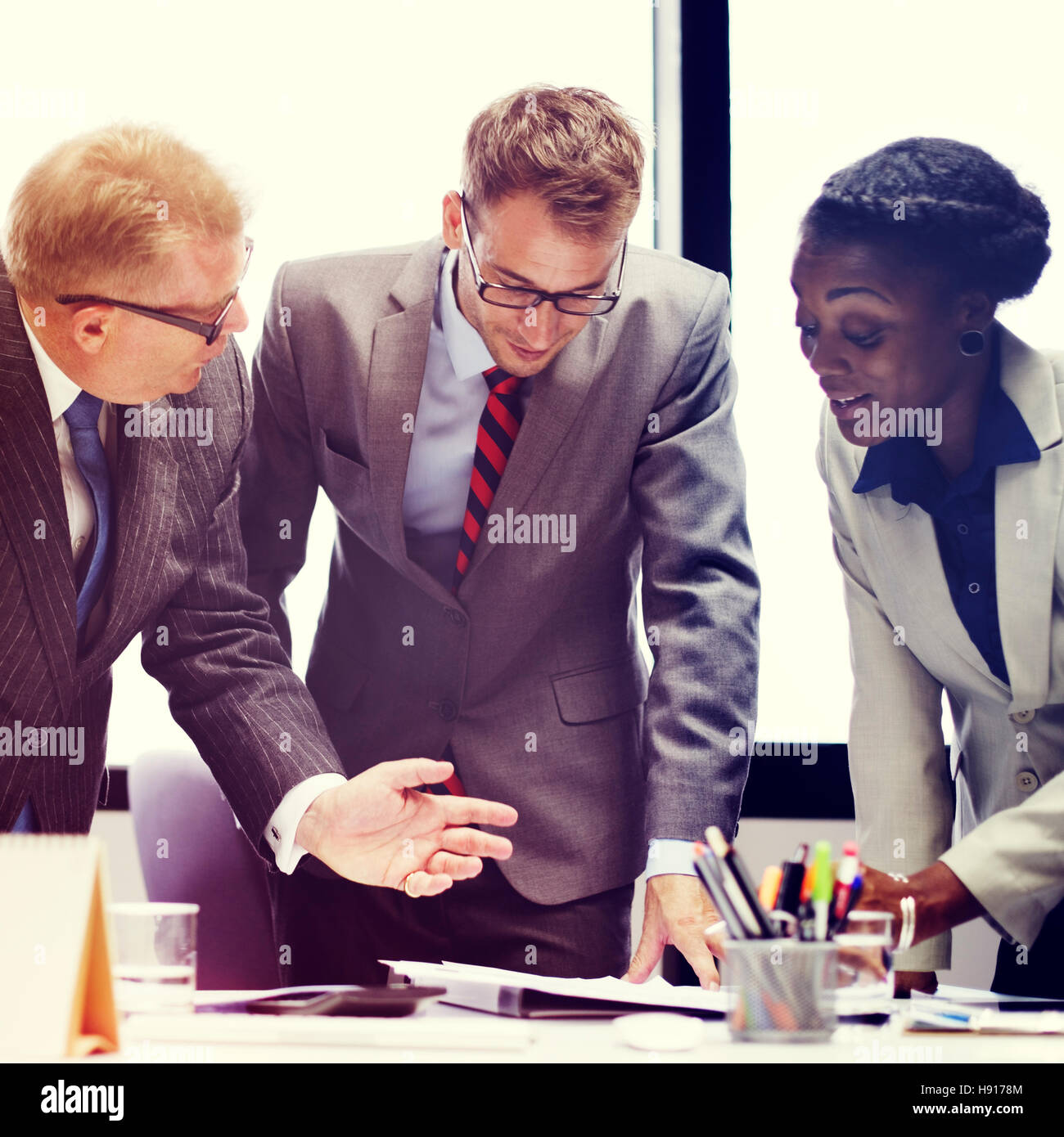 Business Team Corporate Organization Meeting Concept Stock Photo - Alamy