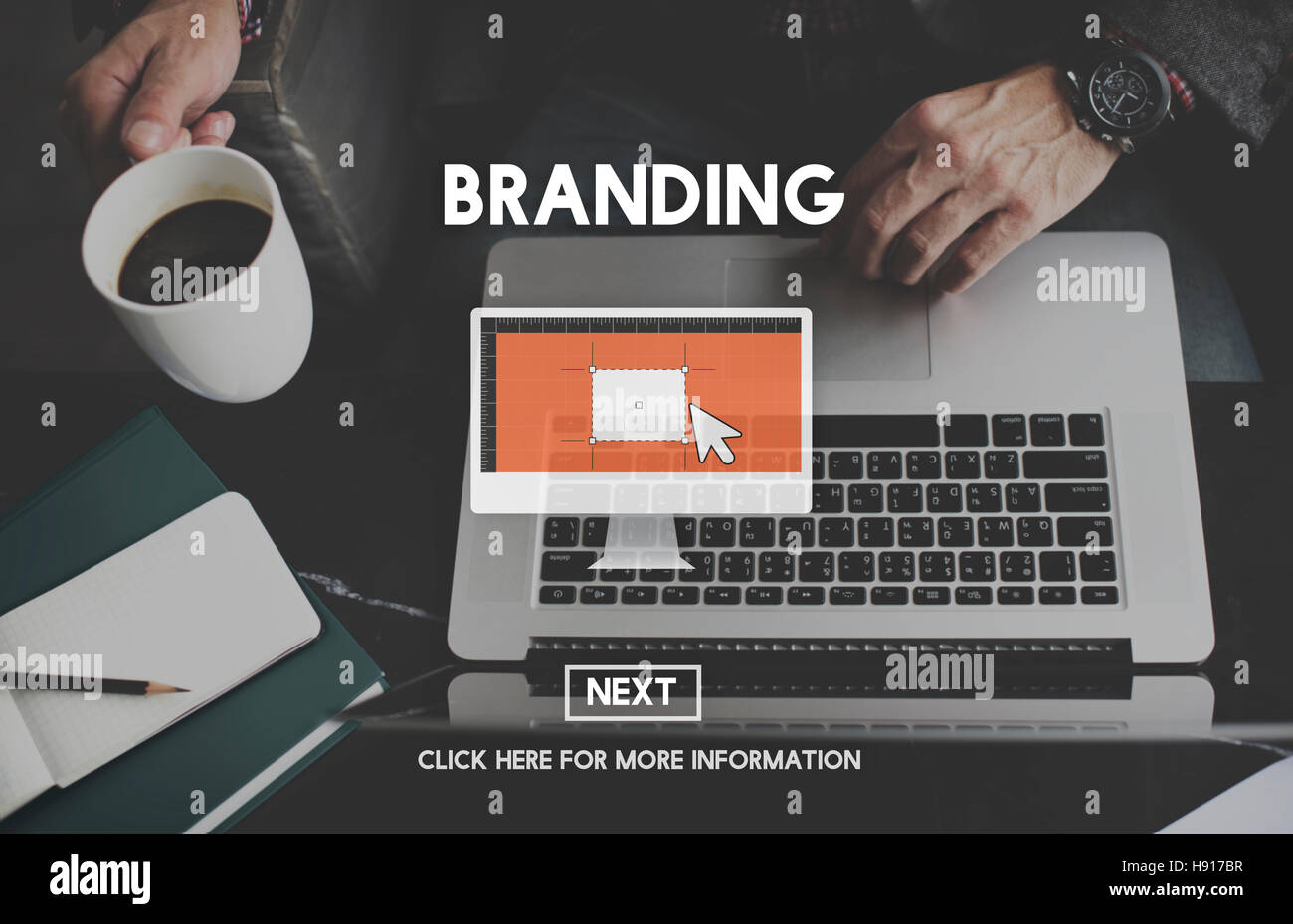 Brand Branding Advertising Commercial Marketing Concept Stock Photo - Alamy