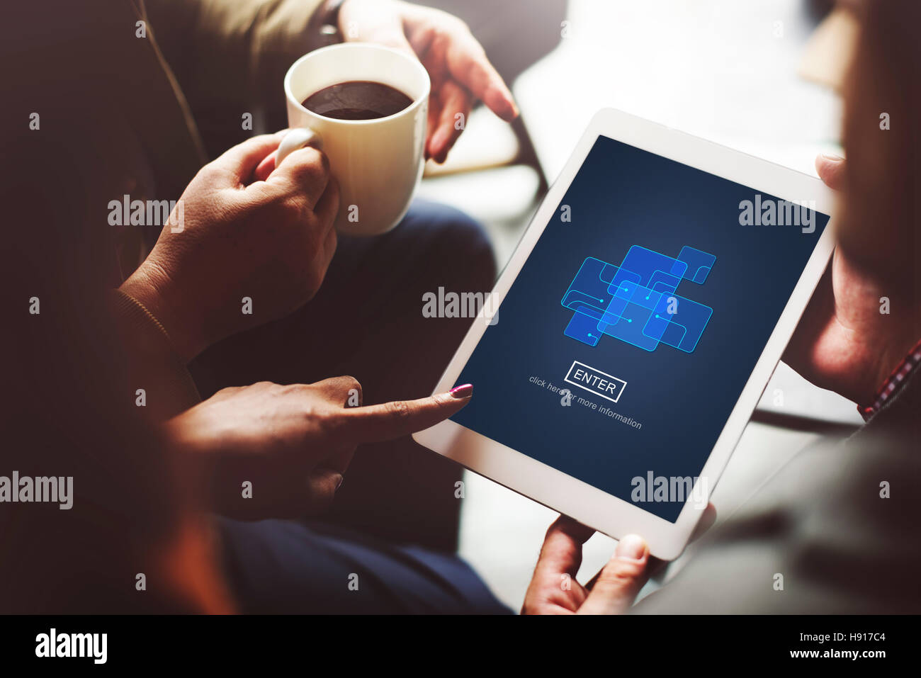 Enter Internet Computer Privacy System Protection Concept Stock Photo ...