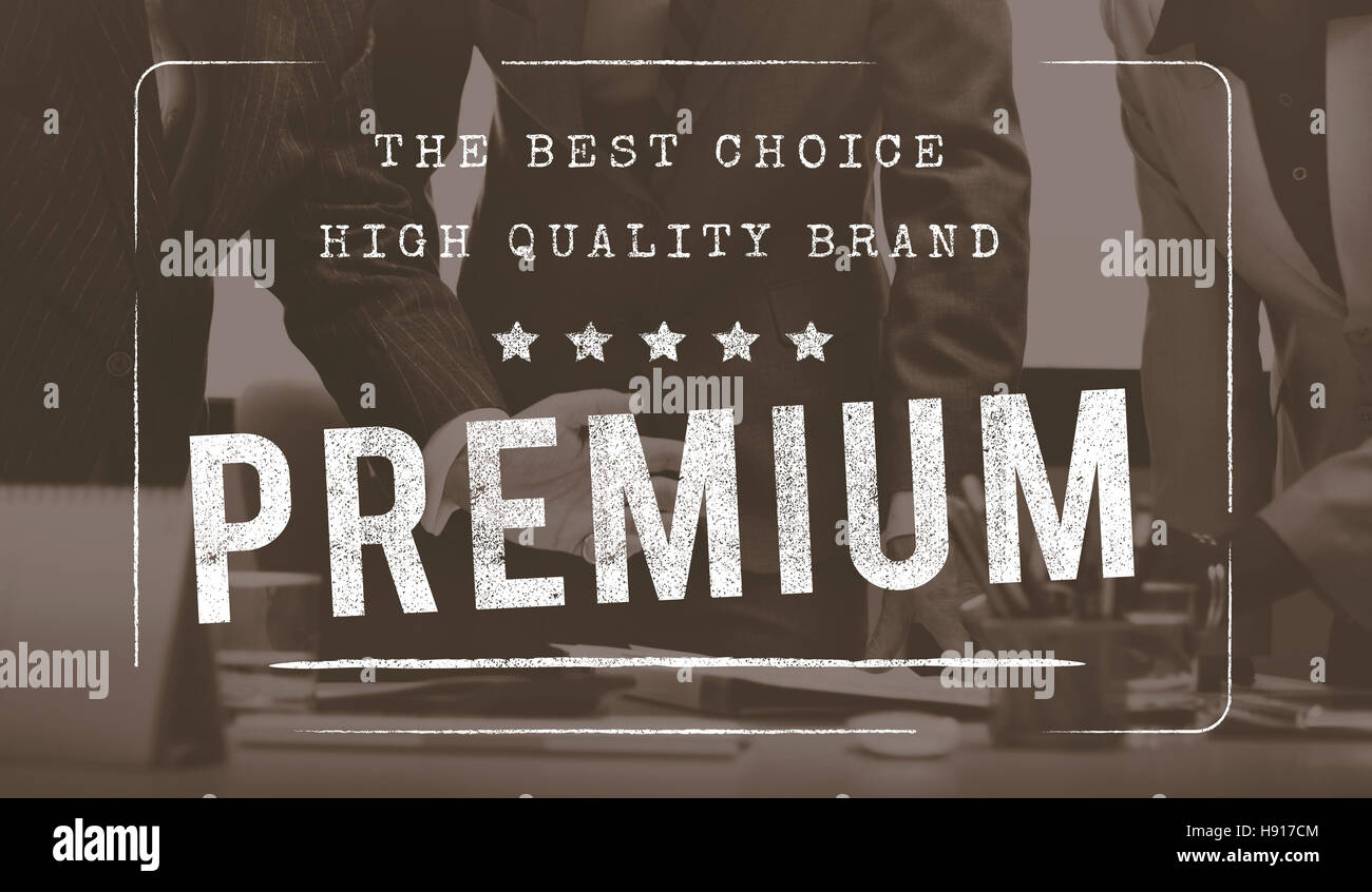 Premium Quality Value Worth Best Graphic Concept Stock Photo - Alamy