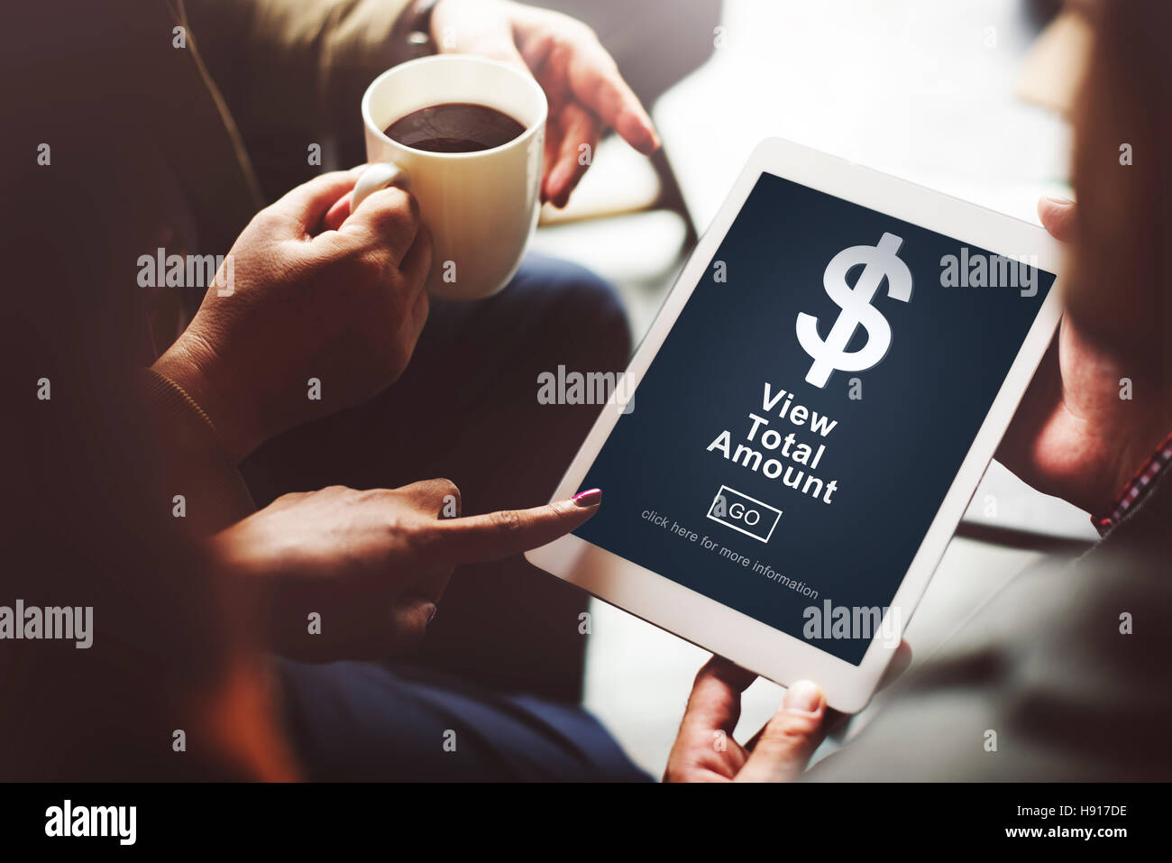 View Total Amount Accountant Balance Record Concept Stock Photo - Alamy
