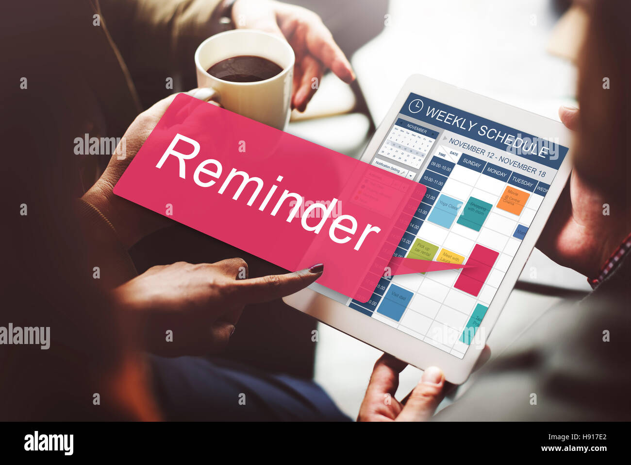 Weekly Schedule Reminder Activities Planner Concept Stock Photo - Alamy
